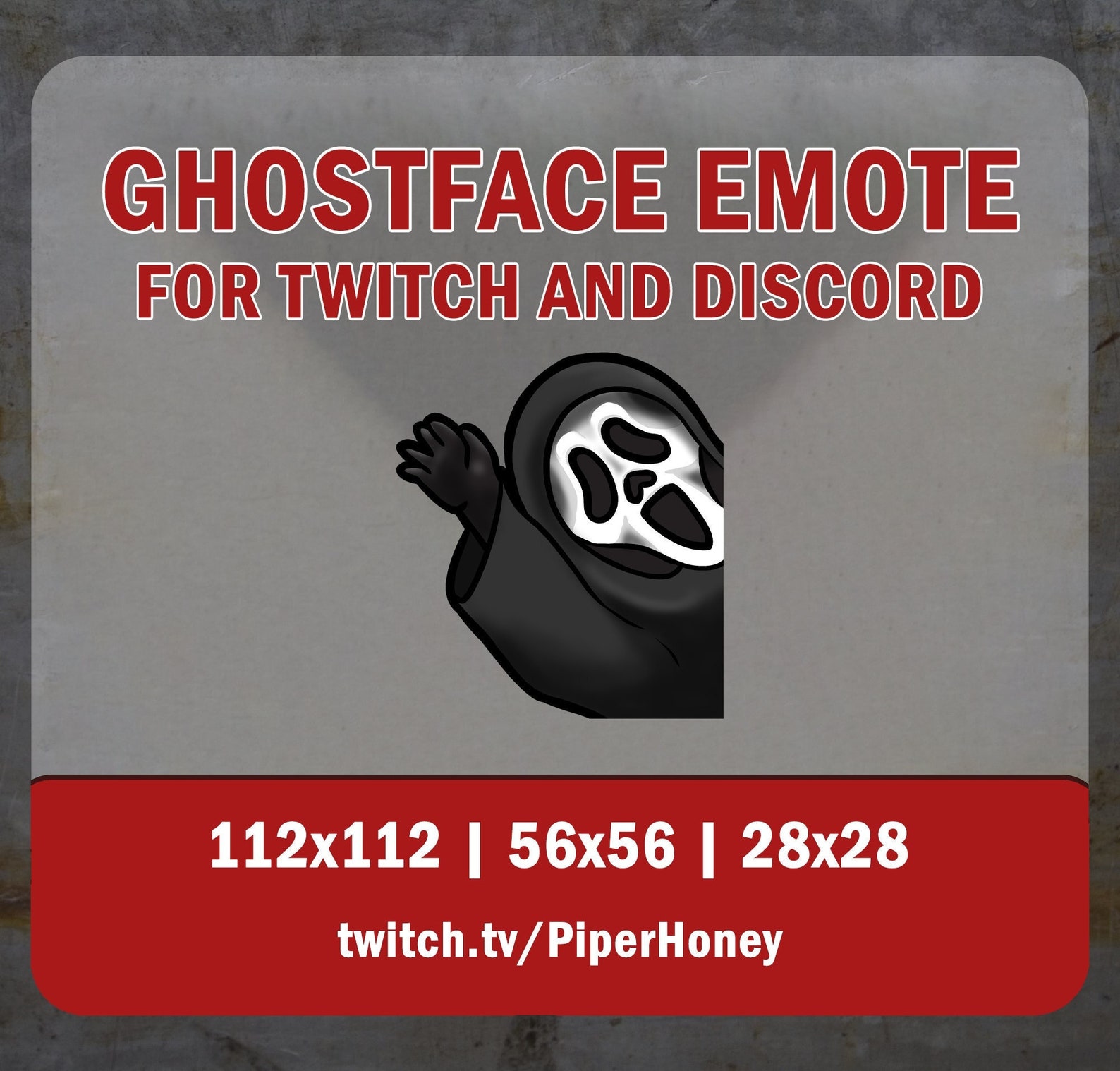 Ghostface Wave Emote for Twitch and Discord - Etsy Canada