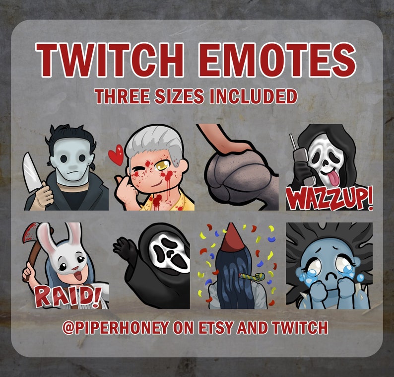Dead by Daylight Killer Emotes for Twitch and Discord - Etsy Canada