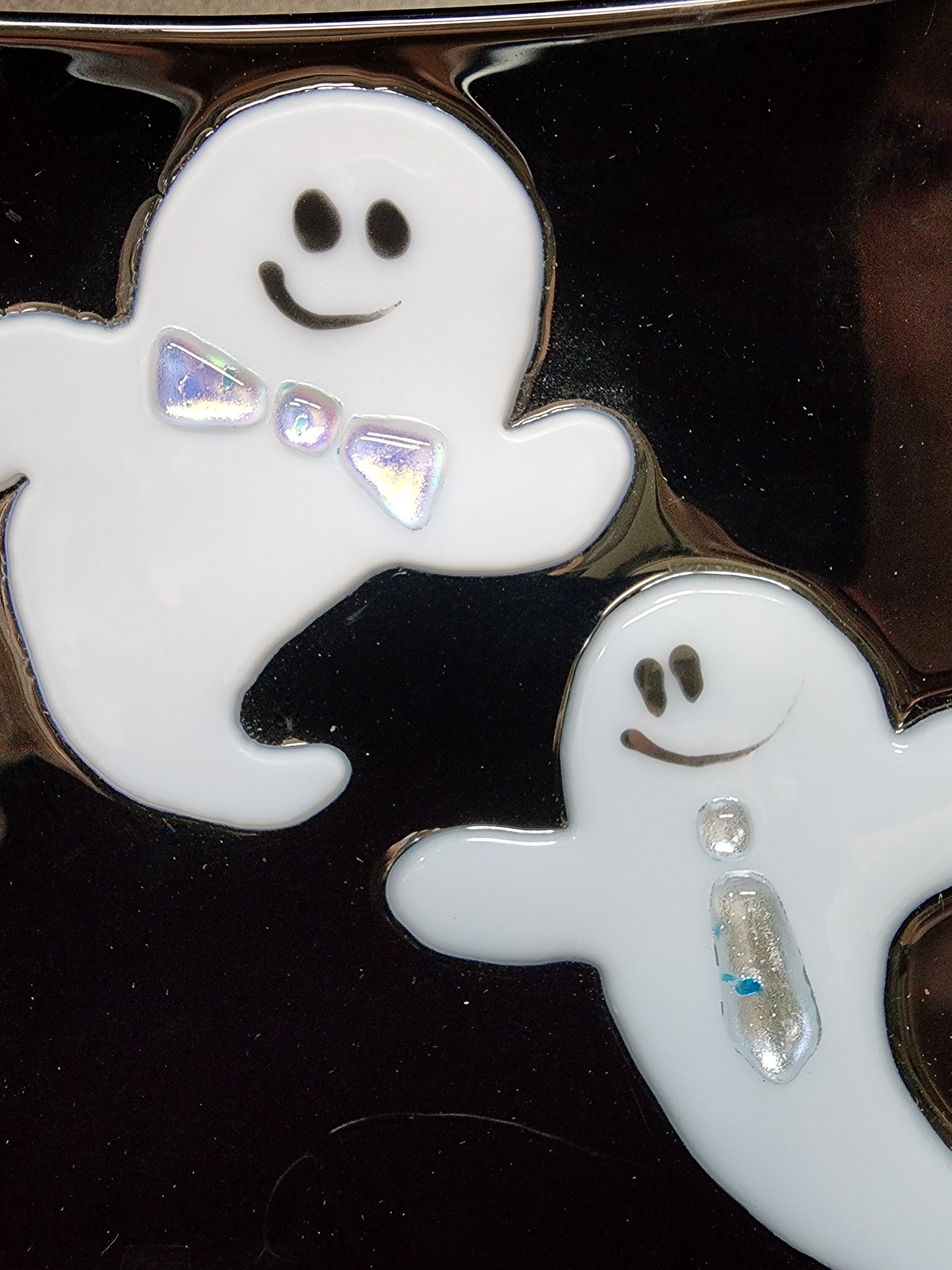 Halloween Ghosts in Bow Ties Dish 6x6 - Etsy