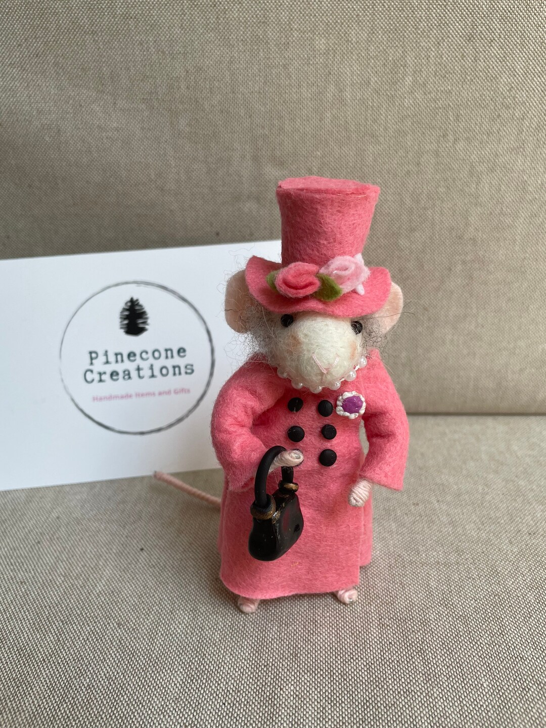 Queen Mouse Needle Felt Mouse Dolls House Cake Topper - Etsy