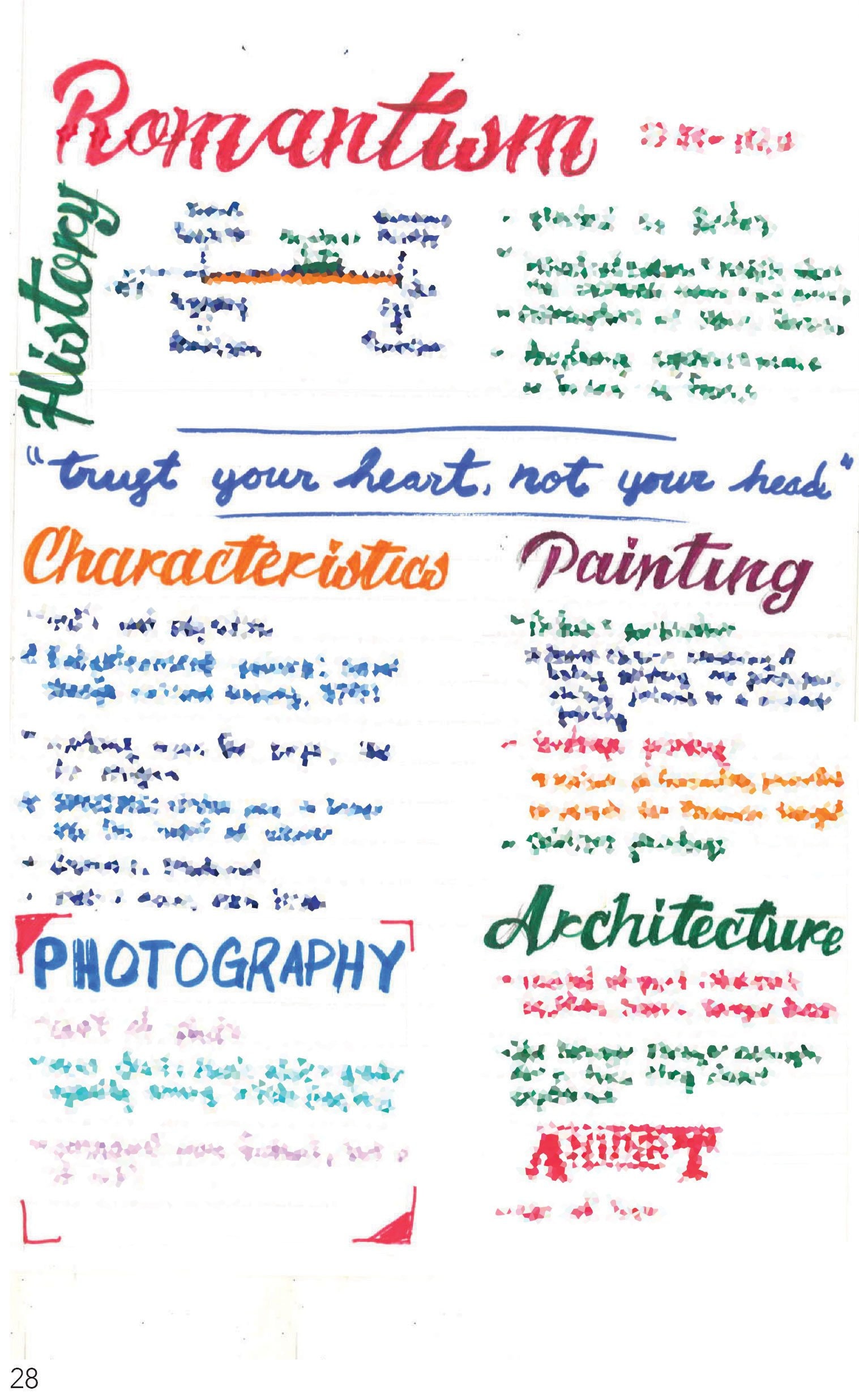 AP Art History Notes: Romanticism - Etsy