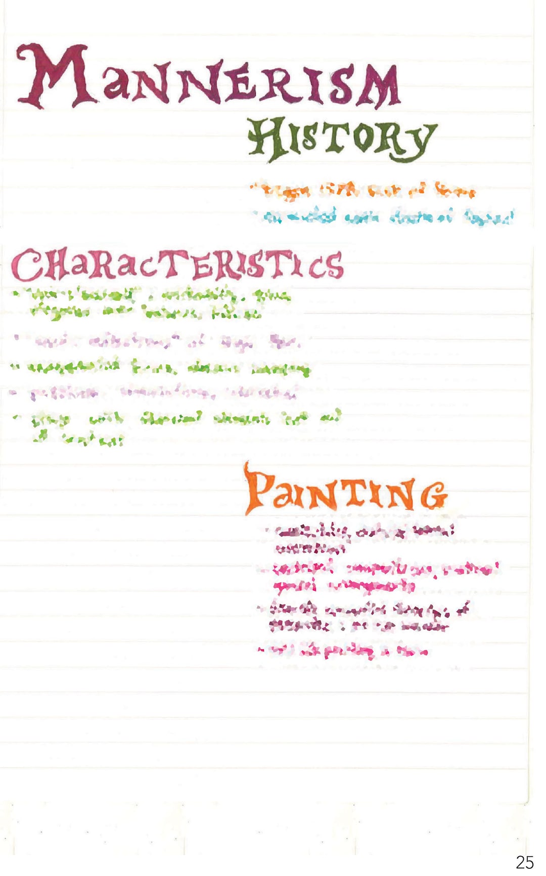 AP Art History Notes: Mannerism - Etsy