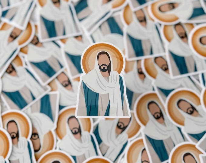 LDS Light of Christ Jesus Christ Sticker Water Proof Glossy - Etsy