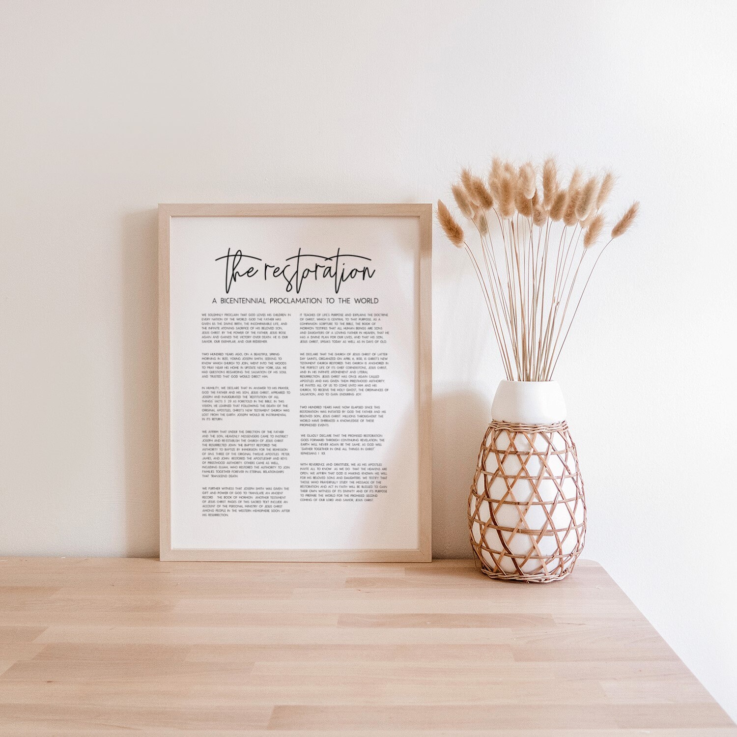 LDS Wall Art Poster Bundle the Family the Living Christ - Etsy