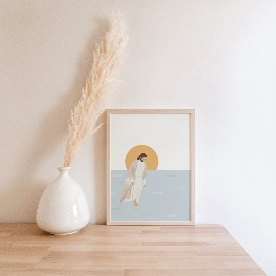 Mighty God, Jesus Christ, LDS, Portrait Print Drawing, 5x7 8x10 11x14 ...