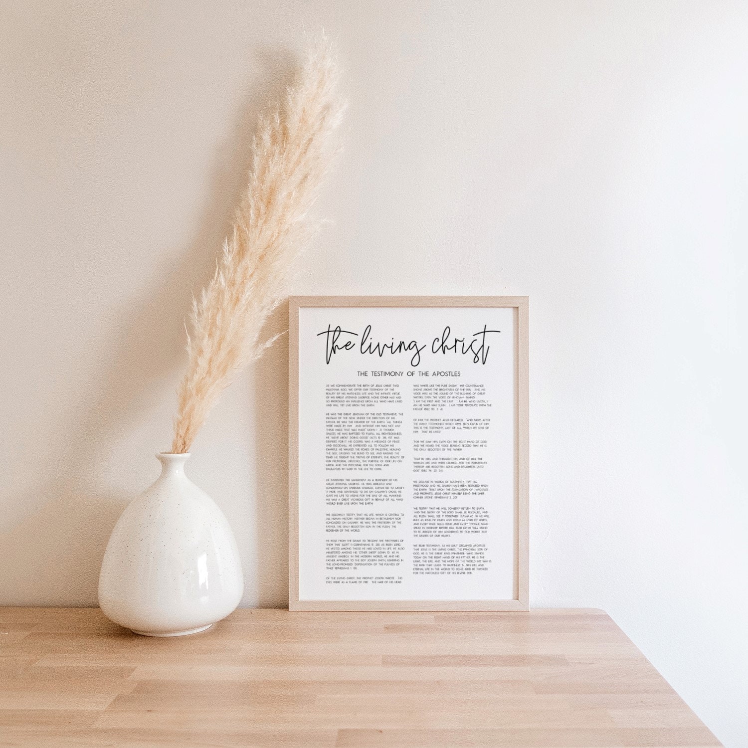 LDS Wall Art Poster Bundle the Family the Living Christ - Etsy