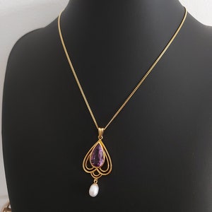 Rose's Necklace Worn During the Titanic Deck Stroll - Amethyst and ...