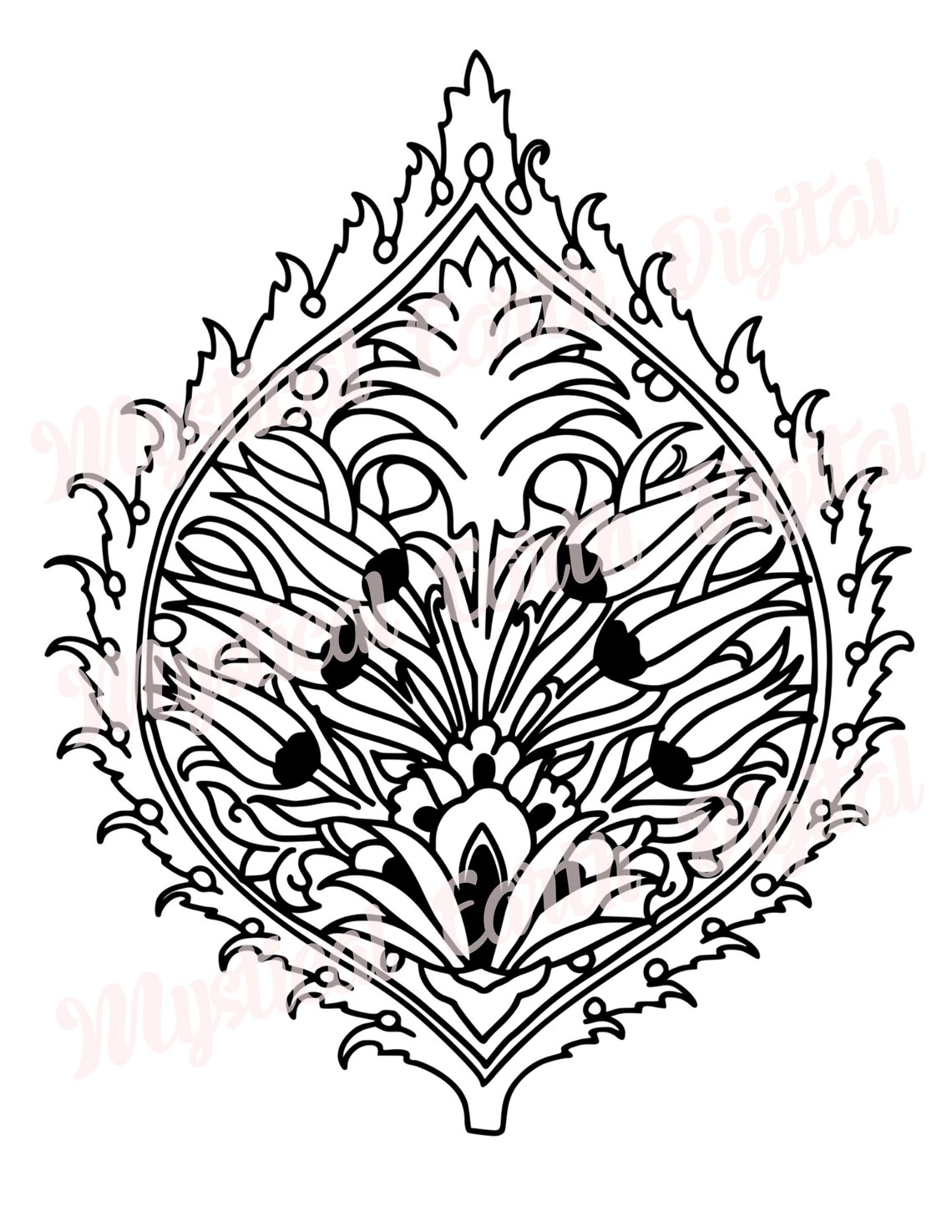 Flower Clipart Digital Download Tulip Flower PNG SVG Flower Clipart ...