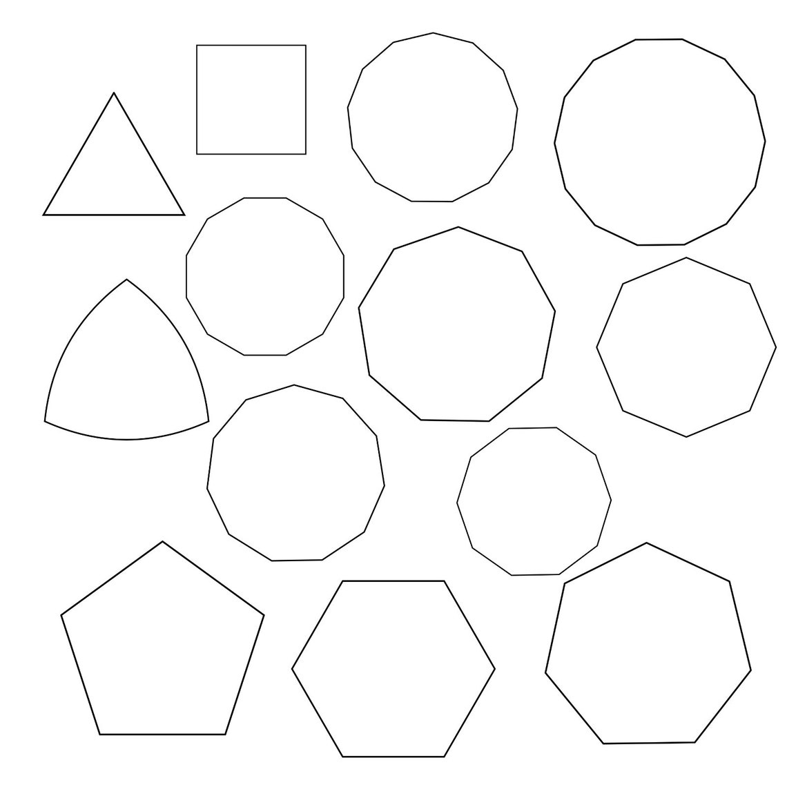 Polygon PNG Svg Flowers Stars Polygons, Shape Outline, Svg and PNG ...