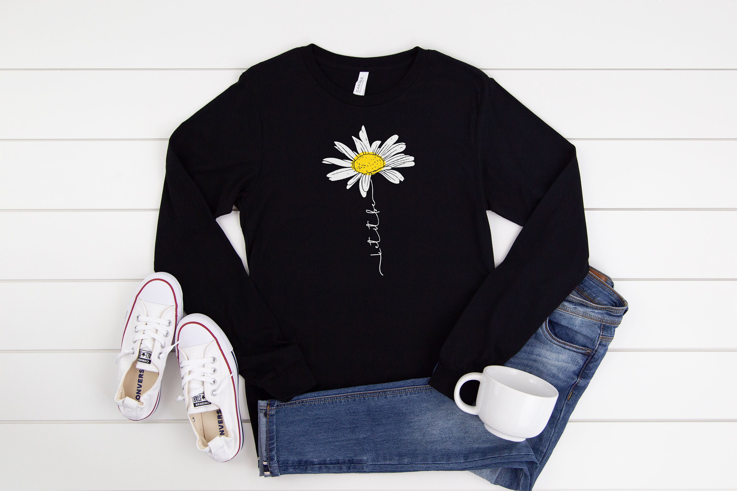 Let It Be Daisy Tee Unisex T-Shirt Hippie Tee Wildflower | Etsy