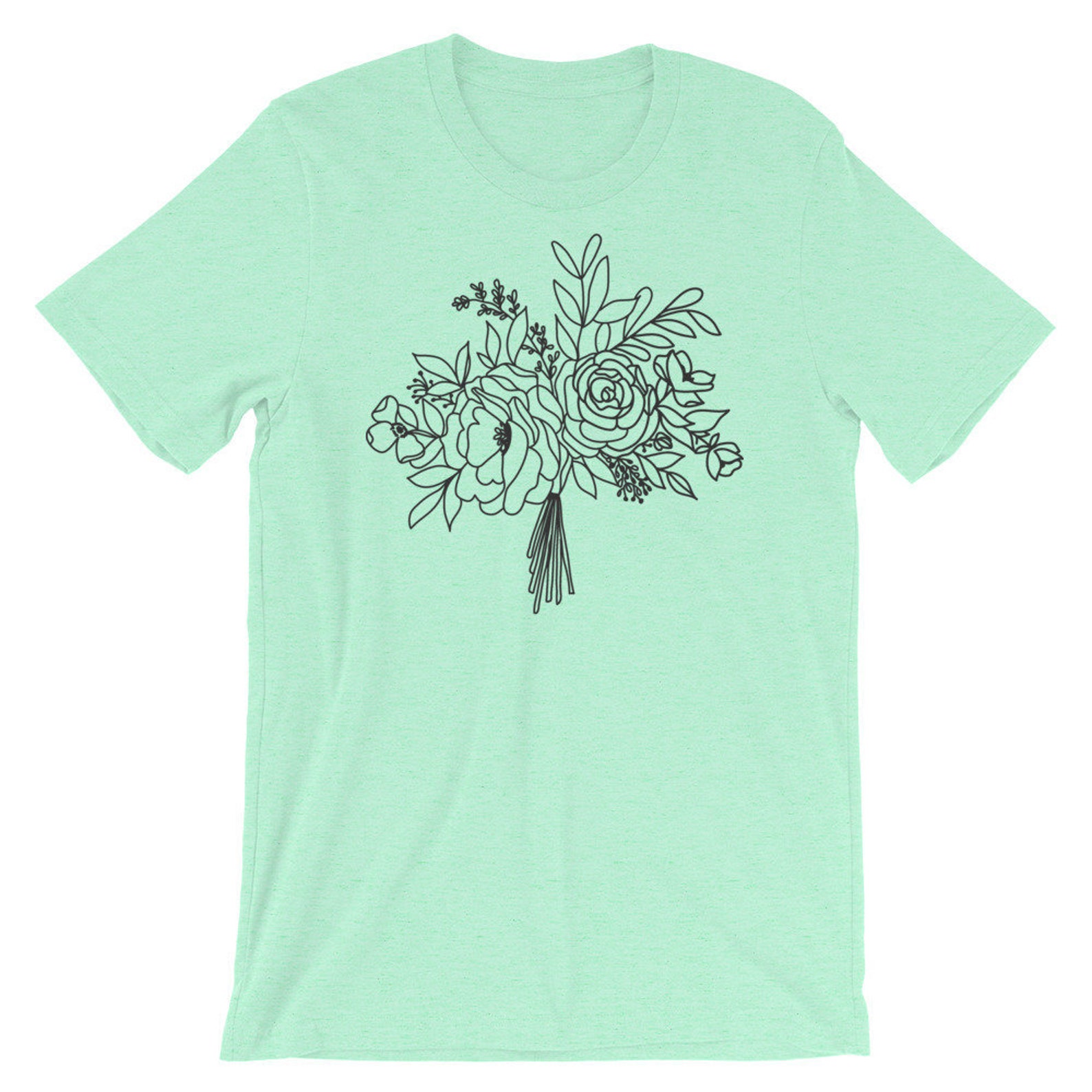 Wildflower Bouquet Tee Unisex T-shirt Bunch of Flowers Tee - Etsy