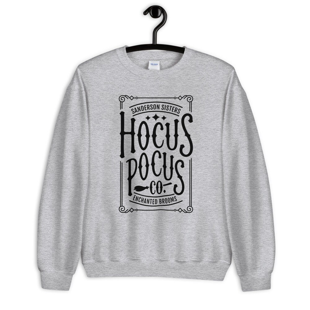 Hocus Pocus Brooms Sweatshirt: Unisex Halloween Crew Neck - Etsy