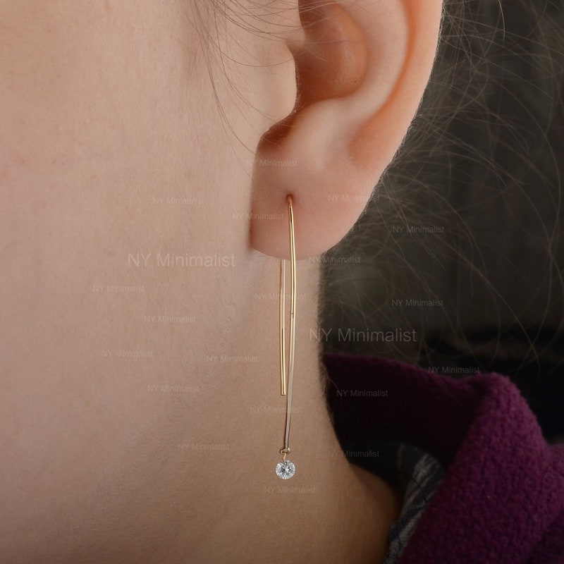 Threader Earrings - Etsy