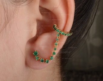 Gemstone Ear Cuff - Etsy