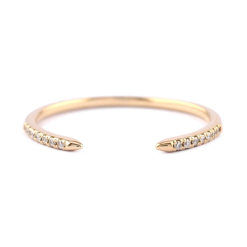 Diamond Cuff Ring - Etsy