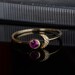 Ruby Sun & Moon Ring: 14K Gold Open Cuff Ring July Birthstone - Etsy