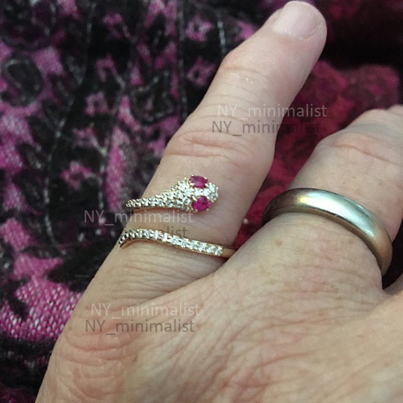 Snake Eyes Genuine 0.04 Ct. Ruby Gemstone Real 0.23 Ct. SI | Etsy