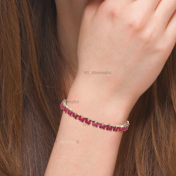 Ruby Bracelet - Etsy