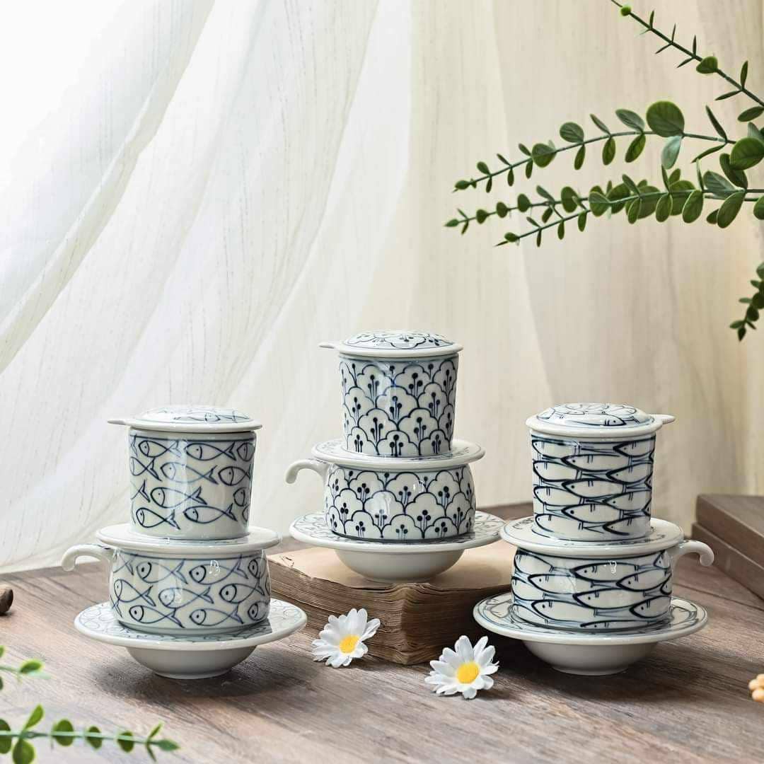 Coffee Phin Filter, Vietnamese Ceramic Decorative Coffee Phin Filter ...