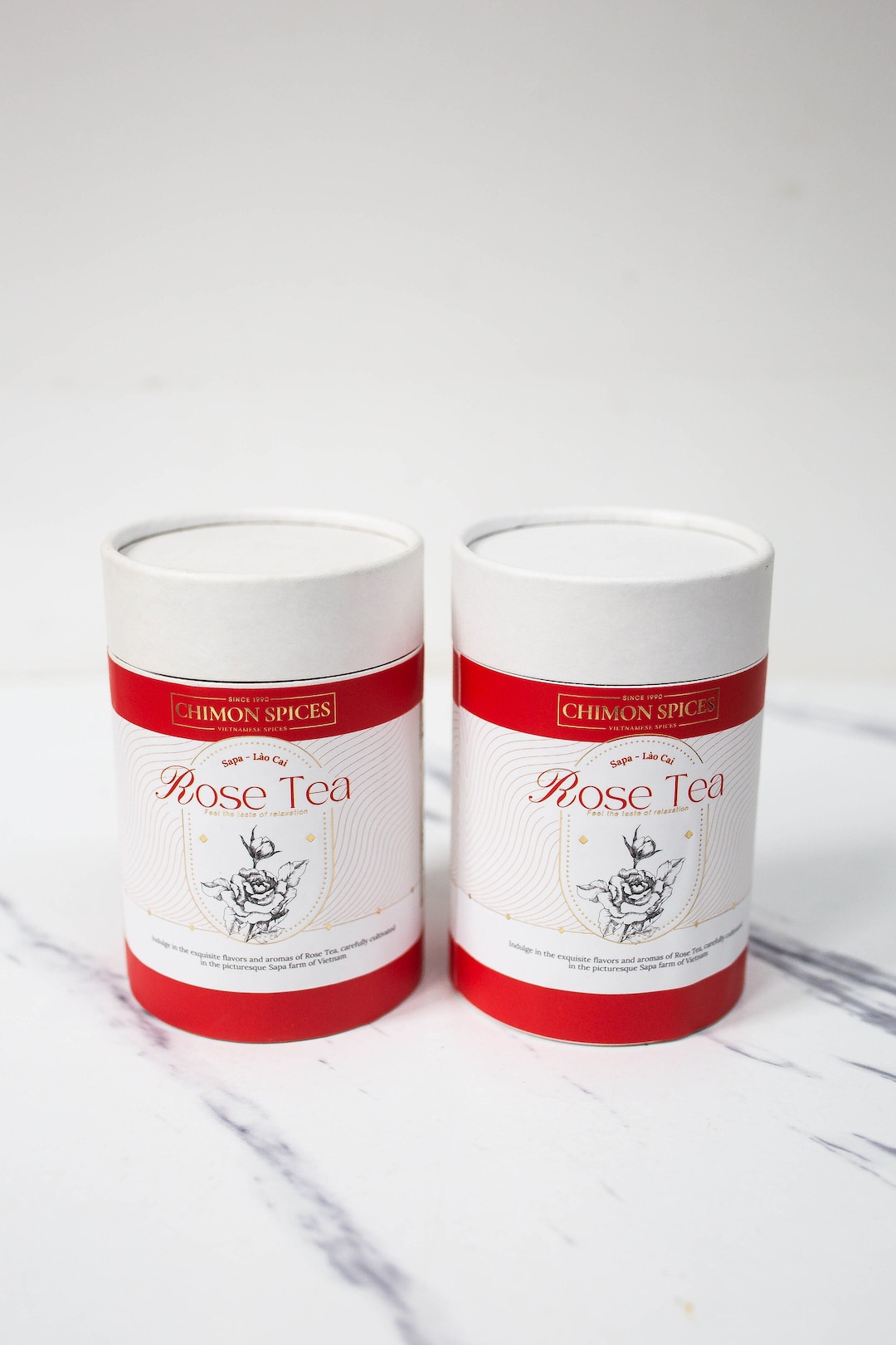 Rose Tea Gift Box of 150 Gr, Sourced in Vietnam, Organic and Fair Trade ...