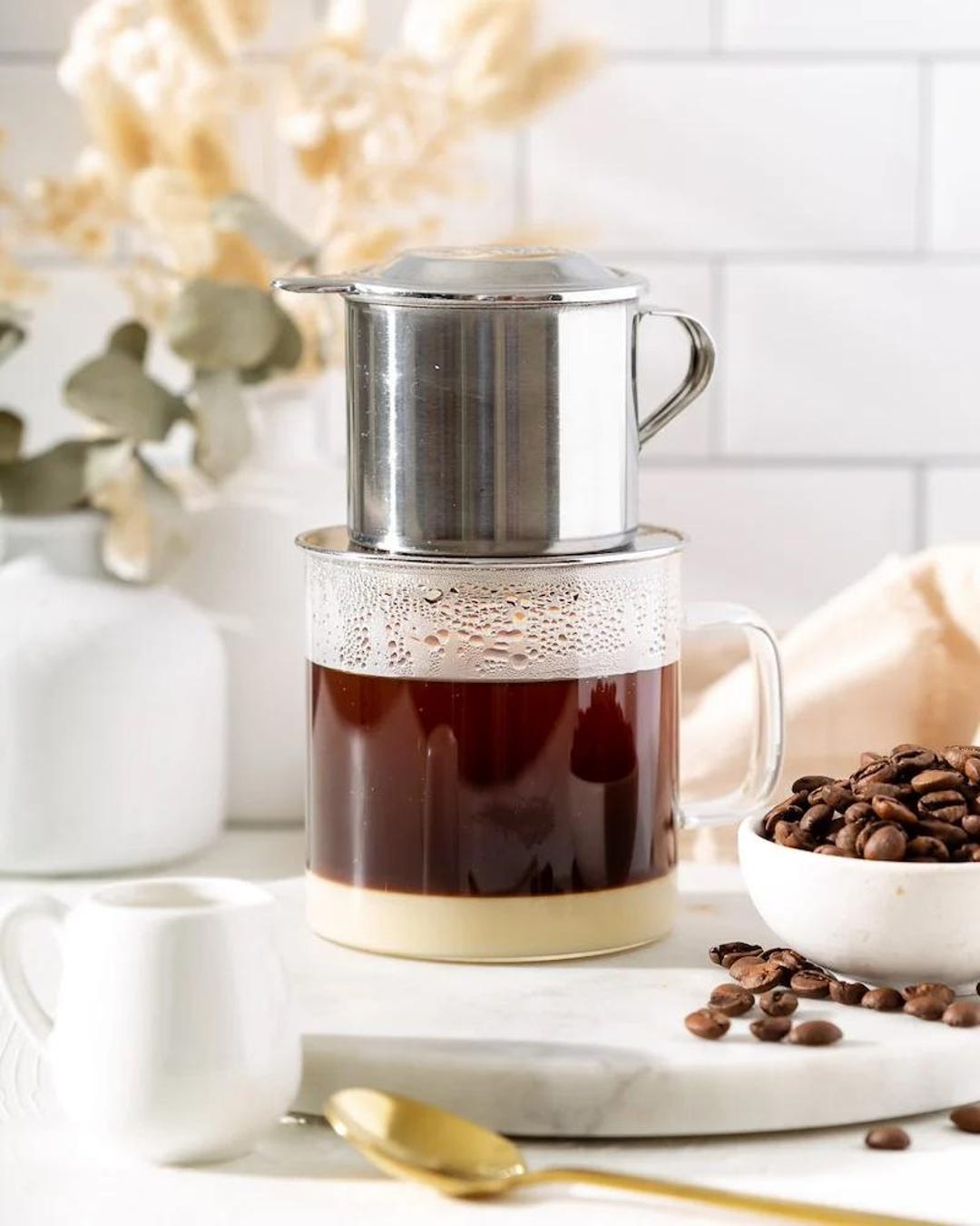 Coffee Phin Filter, Vietnamese Silver Aluminum Coffee Phin Filter ...