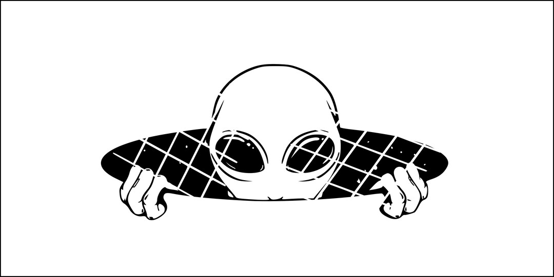 Alien SVG, Alien Hiding SVG, Space Nasa SVG, Funny Svg - Etsy