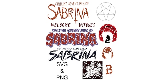 CAOS Typography Chilling Adventures of Sabrina Logos | Etsy