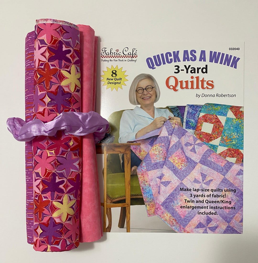 Quilt Kit - Quick as A Wink 3-yard Quilts Book Plus 3 Yards of ...