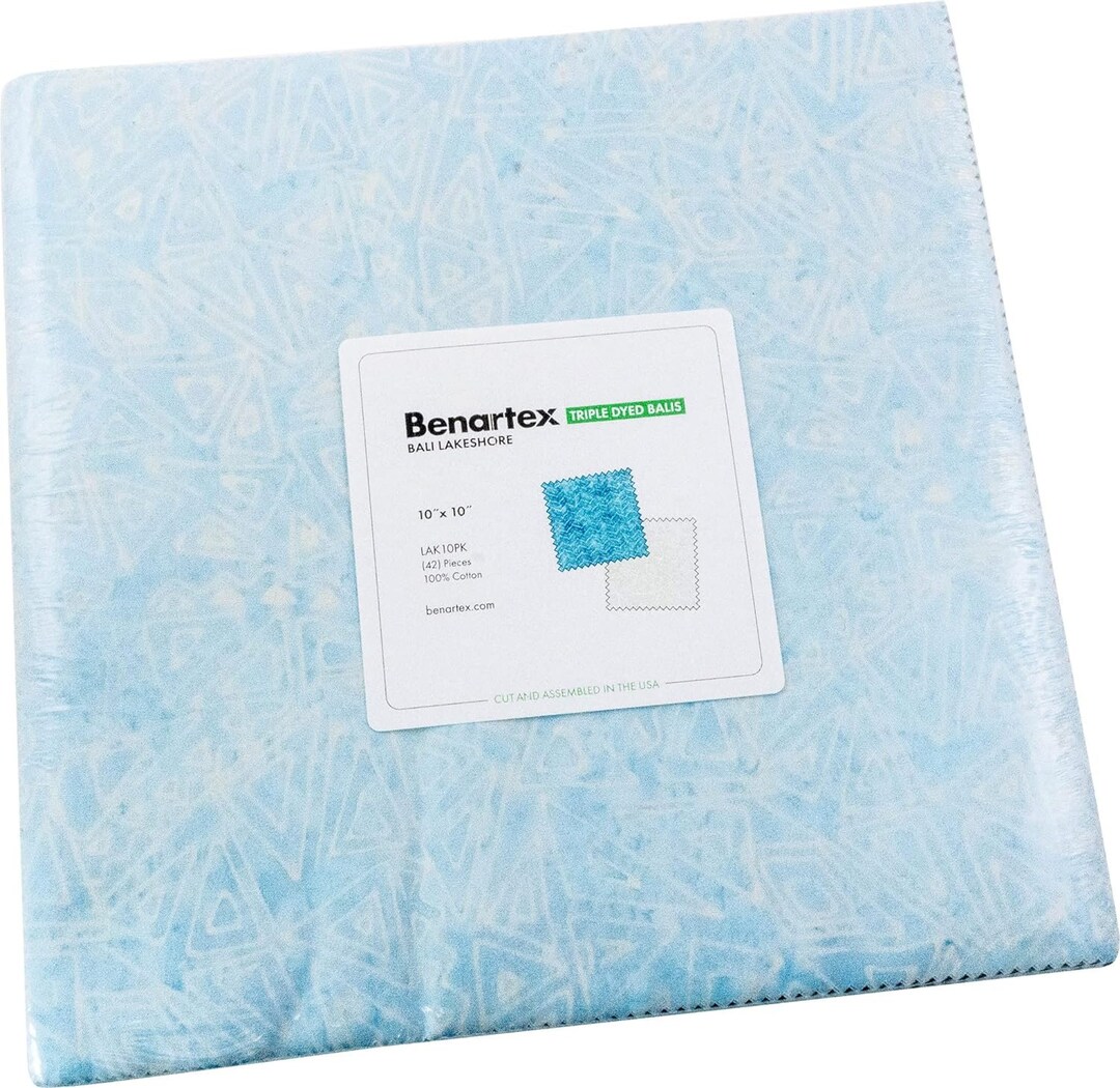 Fabric Layer Cake BALI LAKESHORE Batiks (triple Dyed Balis) - Benartex ...