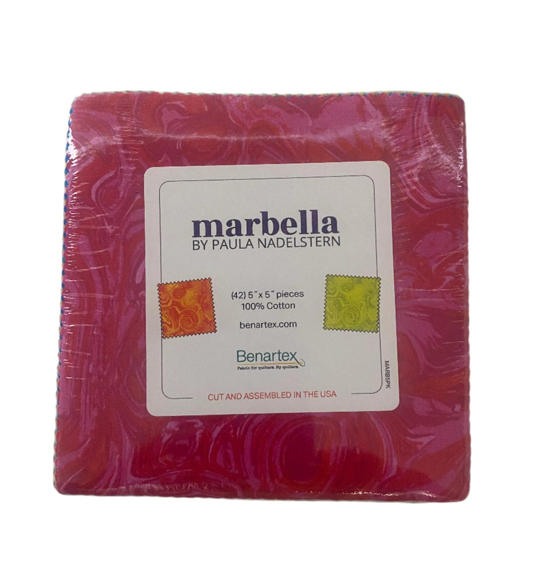 Precut Fabric Charm Pack - Marbella by Paula Nadelstern for Benartex ...