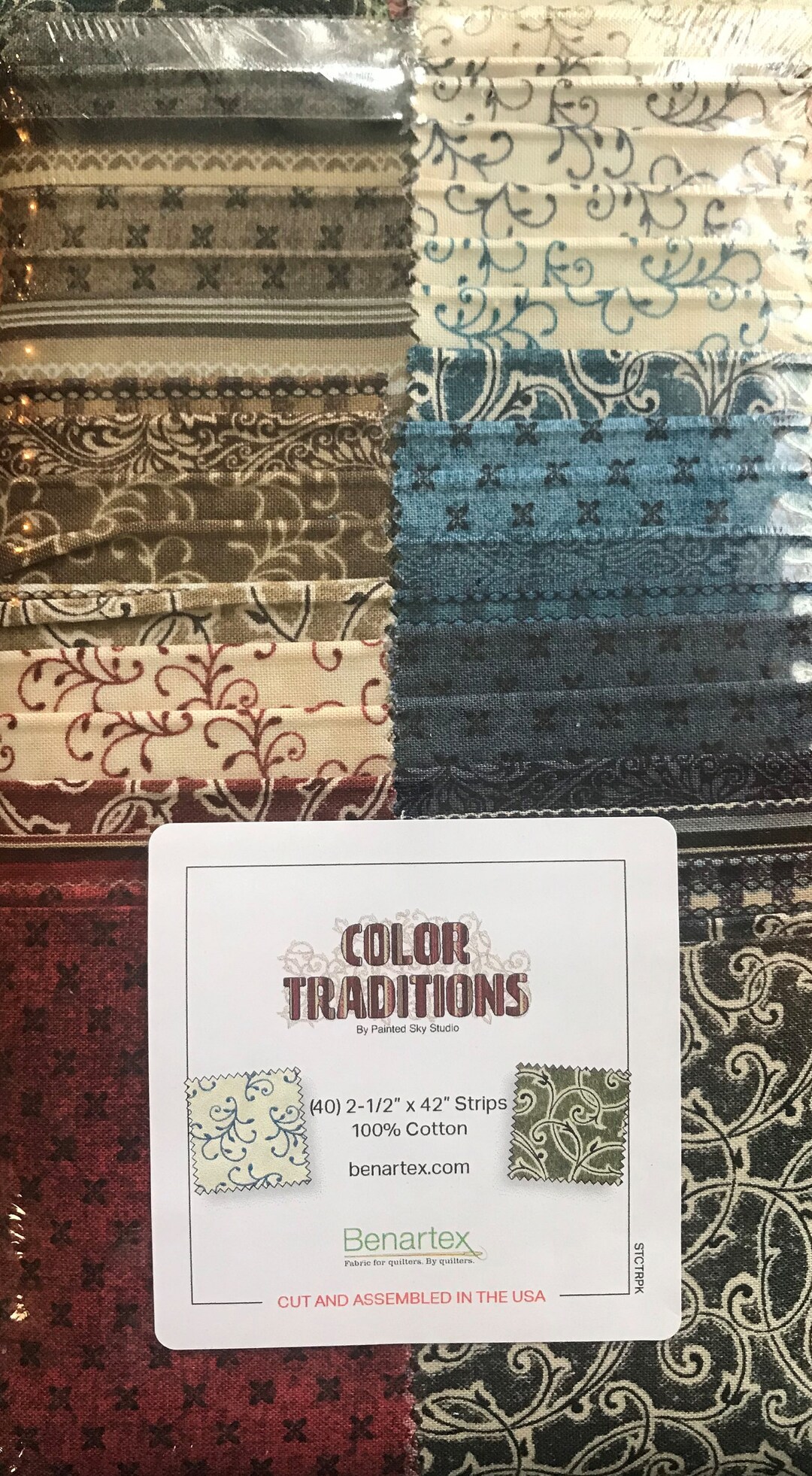 Fabric Jelly Roll Color Traditions Strip-pies by Painted Sky Studio for ...