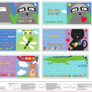 See You Soon Raccoon Huggable and Loveable Fabric Book Panel by Sandra ...