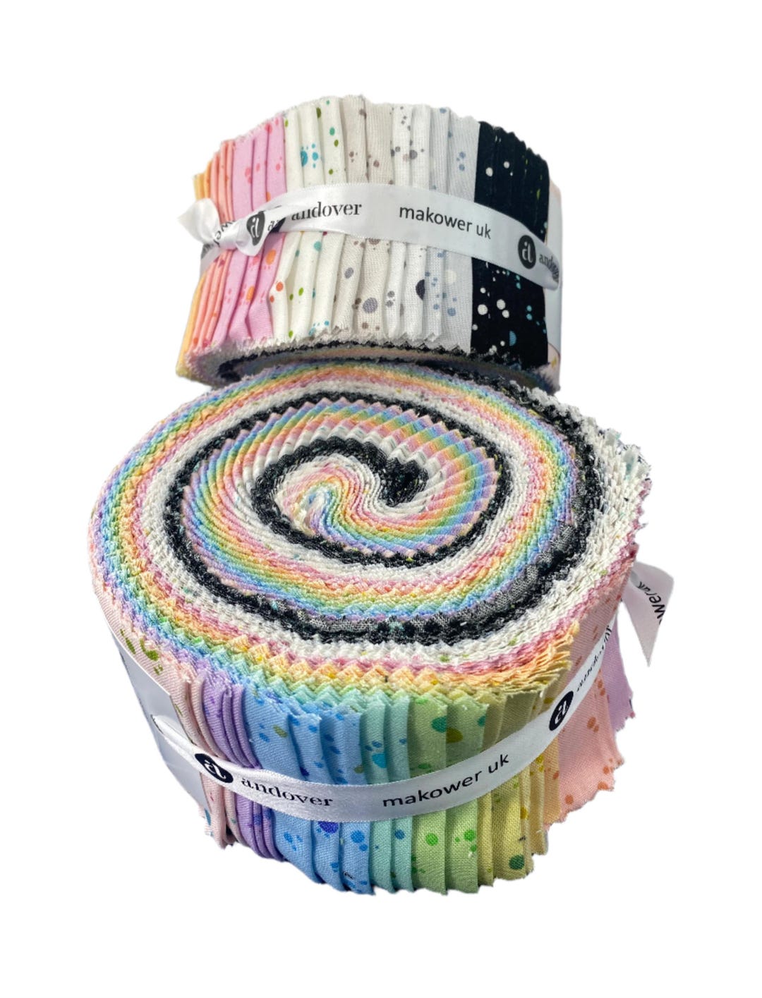 Precut Fabric Jelly Roll Fizz by Giucy Giuce for Andover Fabrics - 2 1/ ...