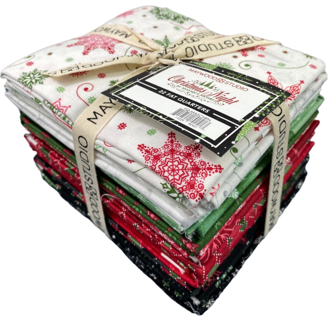 CHRISTMAS NIGHT by Monique Jacobs Fabric Fat Quarters by Maywood Studio ...