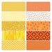 10 Fabric Fat Quarter Bundle - Color Elements Orange and Yellow by ...
