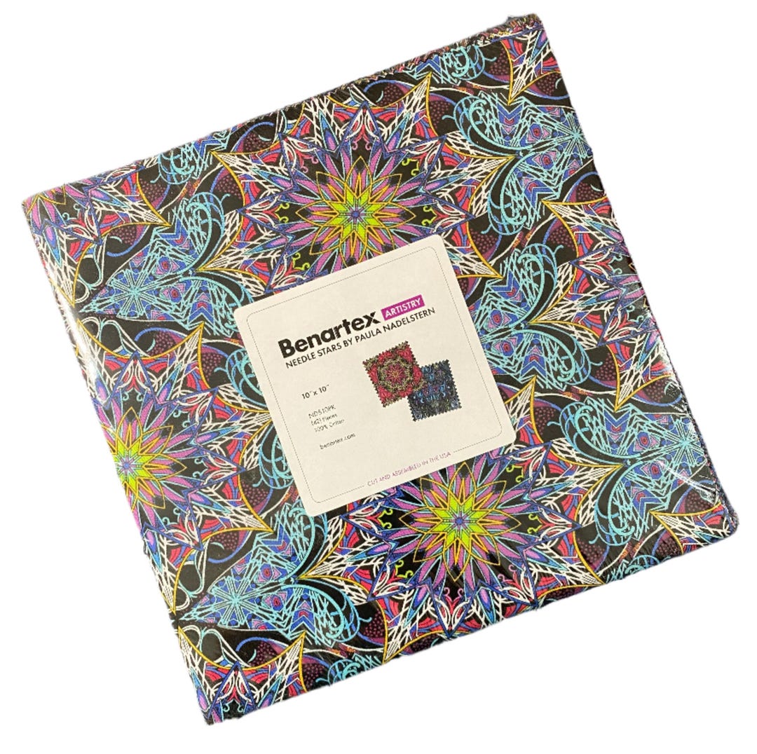 Fabric Layer Cake Needle Stars by Paula Nadelstern for Benartex - 10 ...