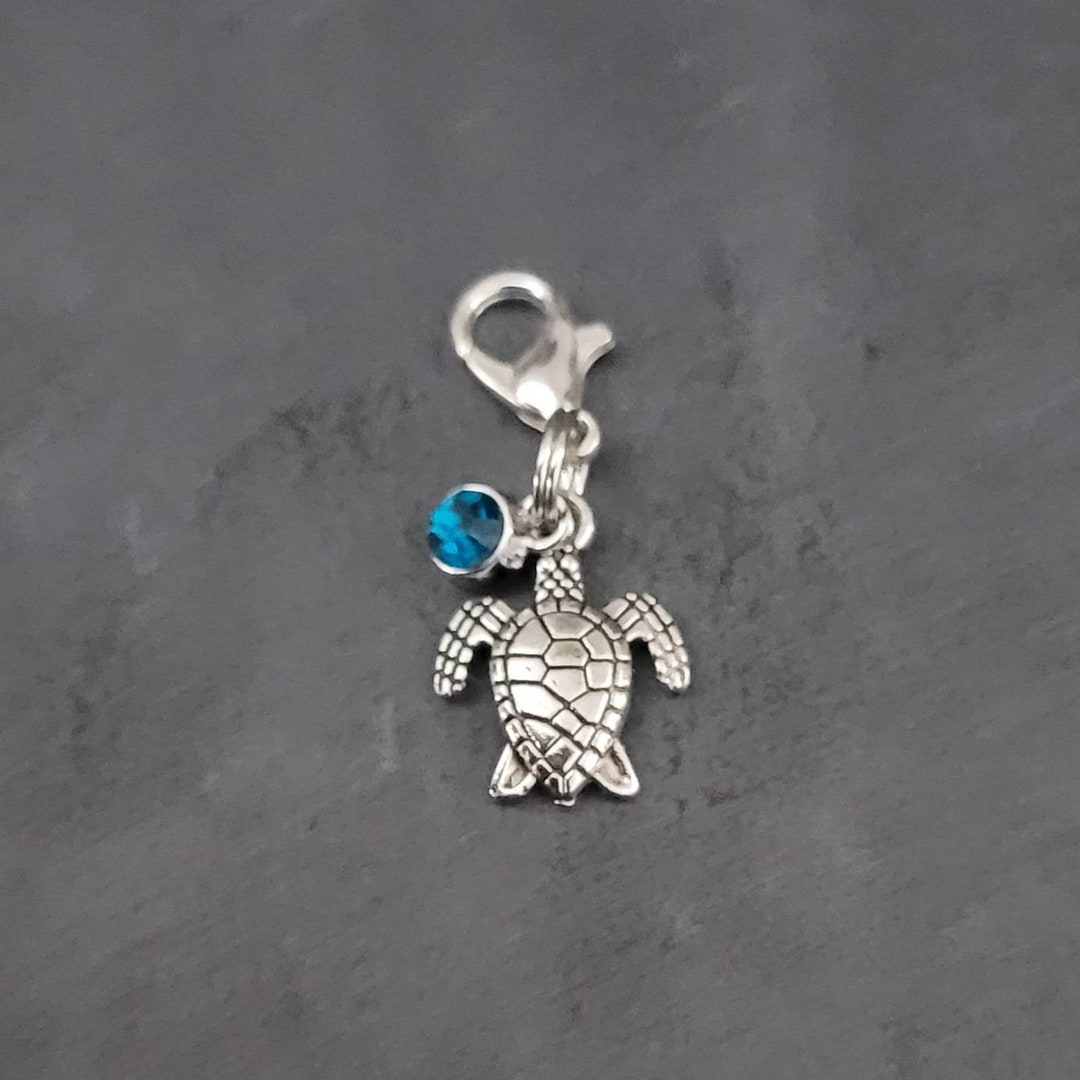 Marine Turtle Zip Charm, Silver Coloured Zipper Pull, Sparkle, Lobster ...