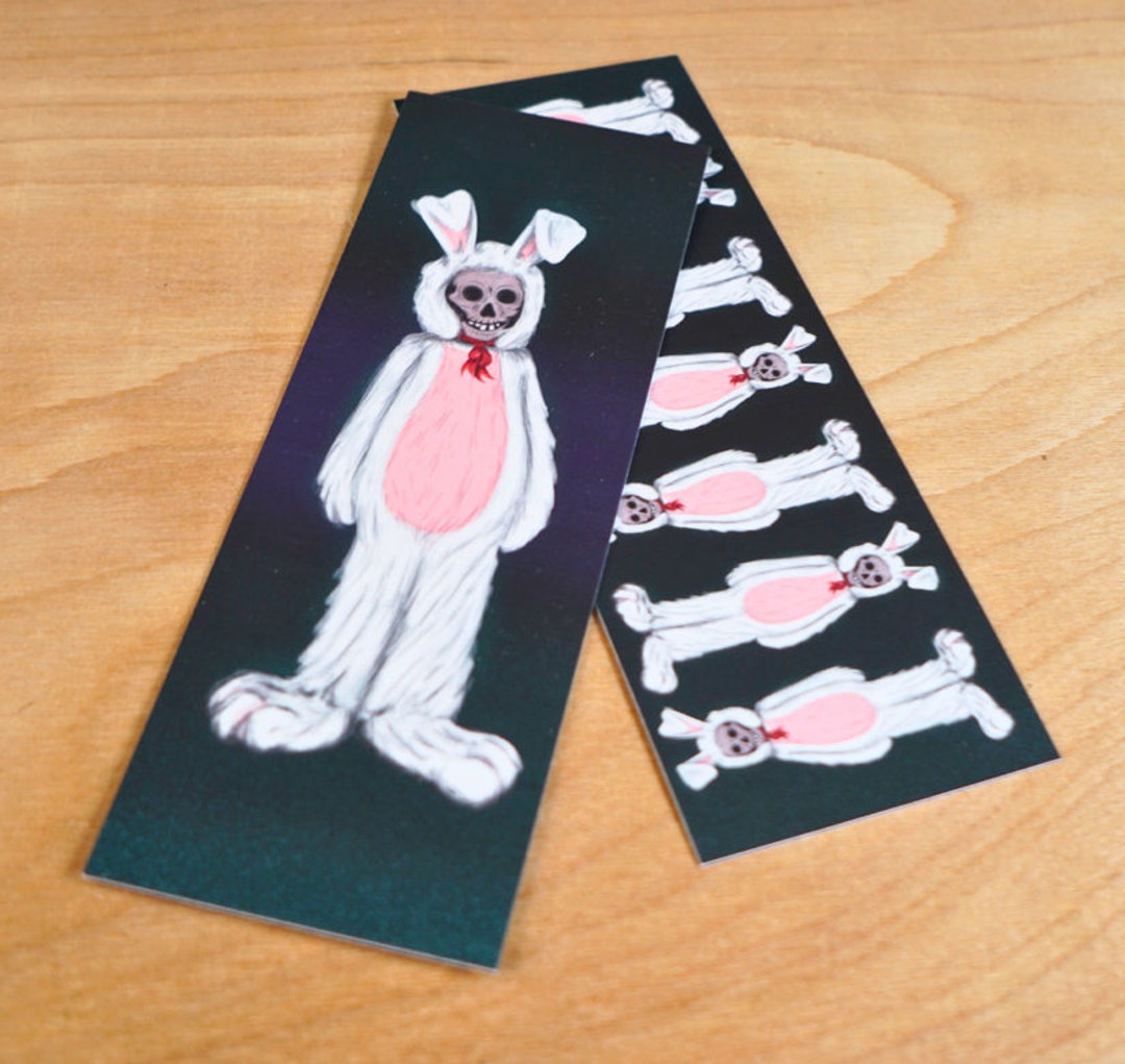 Creepy Rabbit Bookmark Undead Bunny Creepy Cute Collection - Etsy