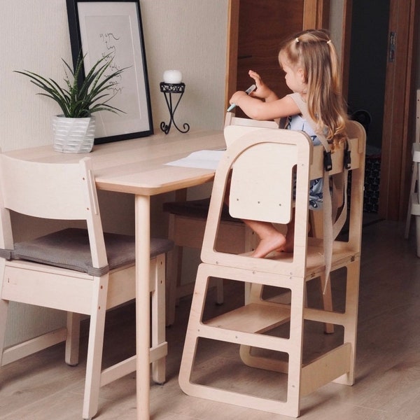 Wood High Chair - Etsy