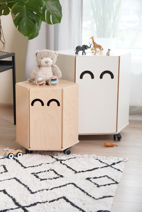 Toy Chest Wooden Toy Box With Wheels Large Toy Storage Solution Etsy UK