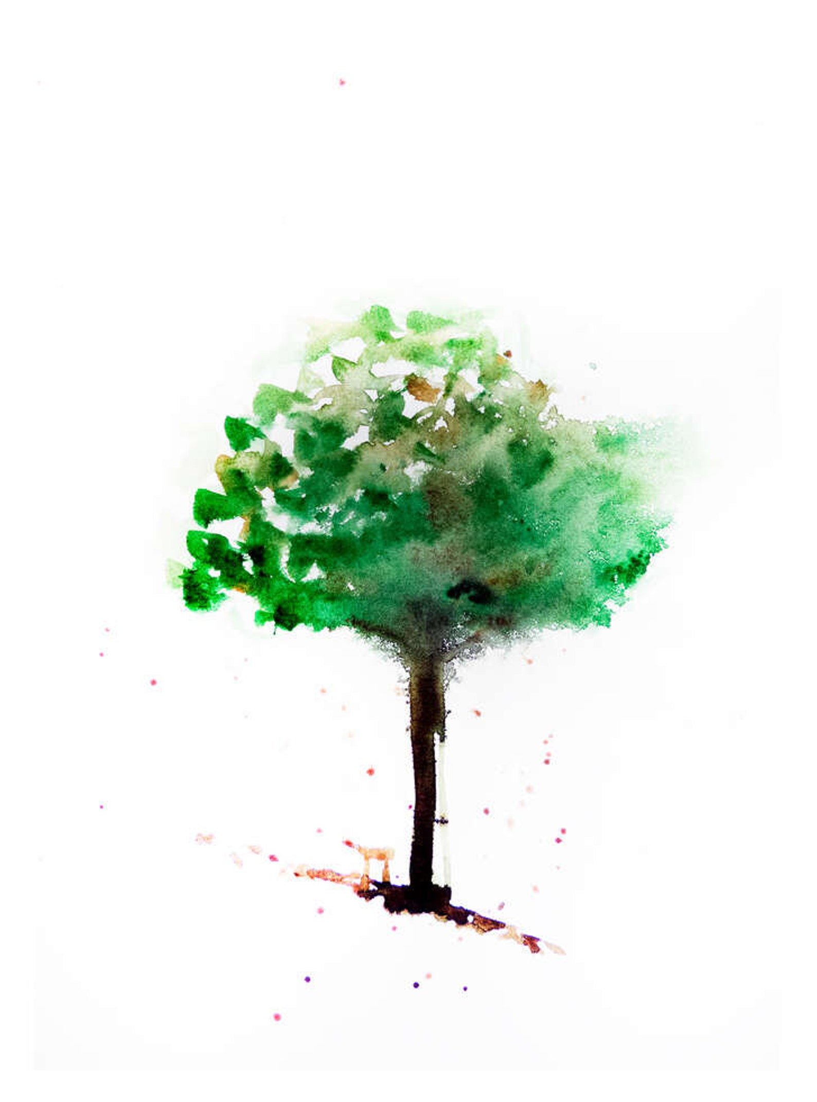 SET OF Trees Wall Art DOWNLOADABLE Minimalist Trees Spring - Etsy