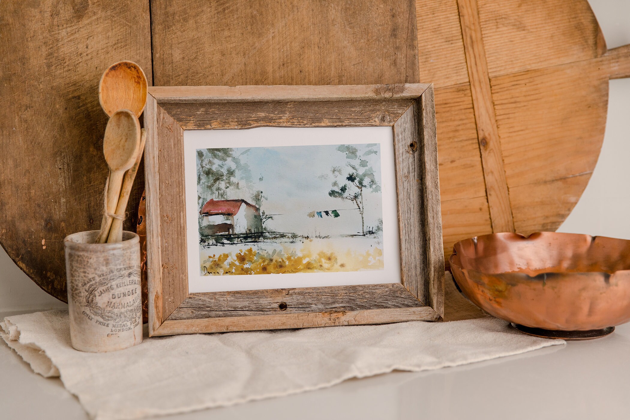 Wall Decor Landscape Small Watercolor Painting Original - Etsy