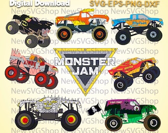 Monster jam svg | Etsy