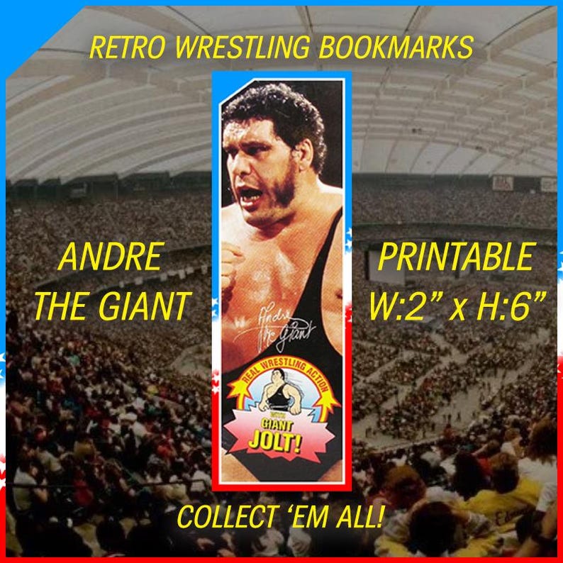 Retro Hasbro Style WWF WWE Wrestling Bookmark Unique Gift 80s 90s ...