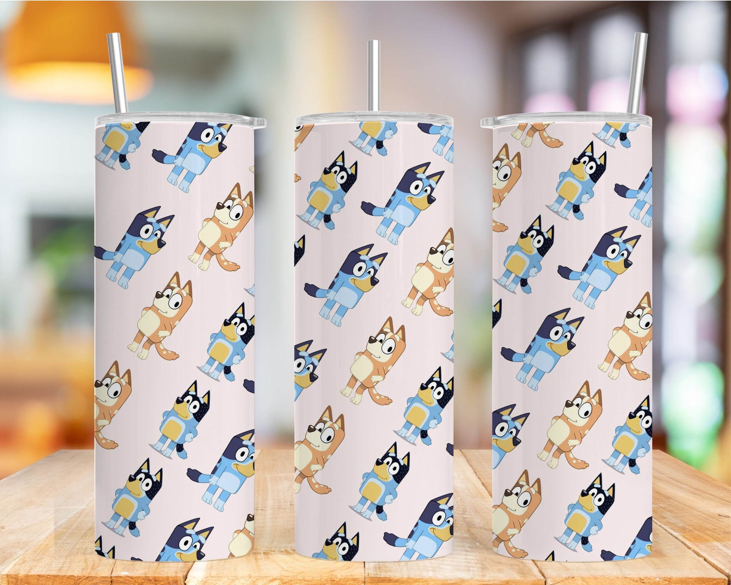 Bluey Tumbler Wrap Png, 20oz Skinny Tumbler Wrap, 20 Oz Tumbler Png ...