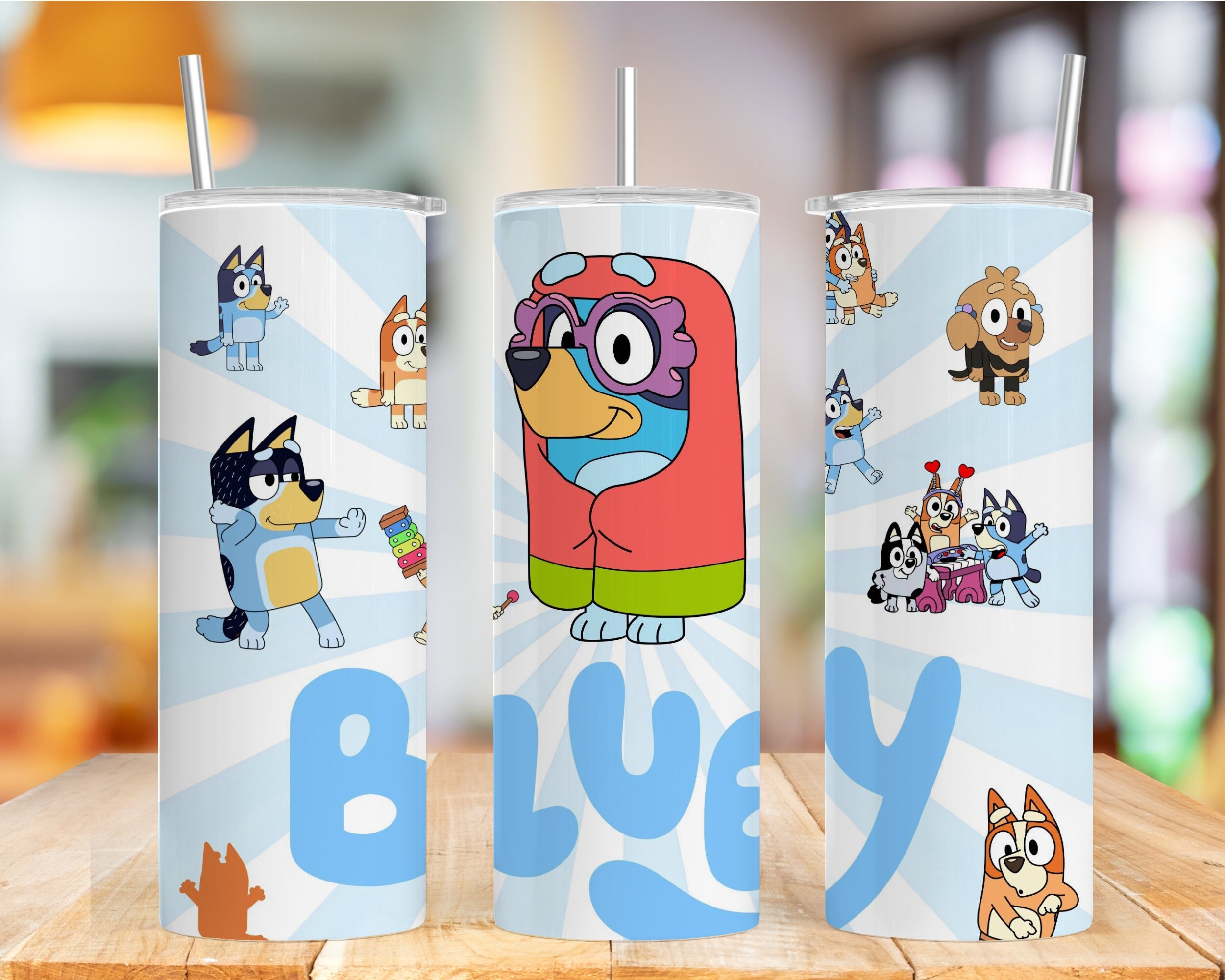 Bluey Tumbler Wrap Png, 20oz Skinny Tumbler Wrap, 20 Oz Tumbler Png ...