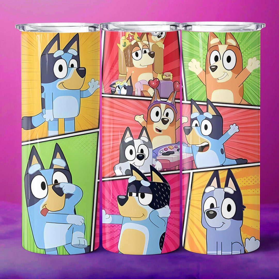 Bluey Tumbler Wrap Png, 20oz Skinny Tumbler Wrap, 20 Oz Tumbler Png ...