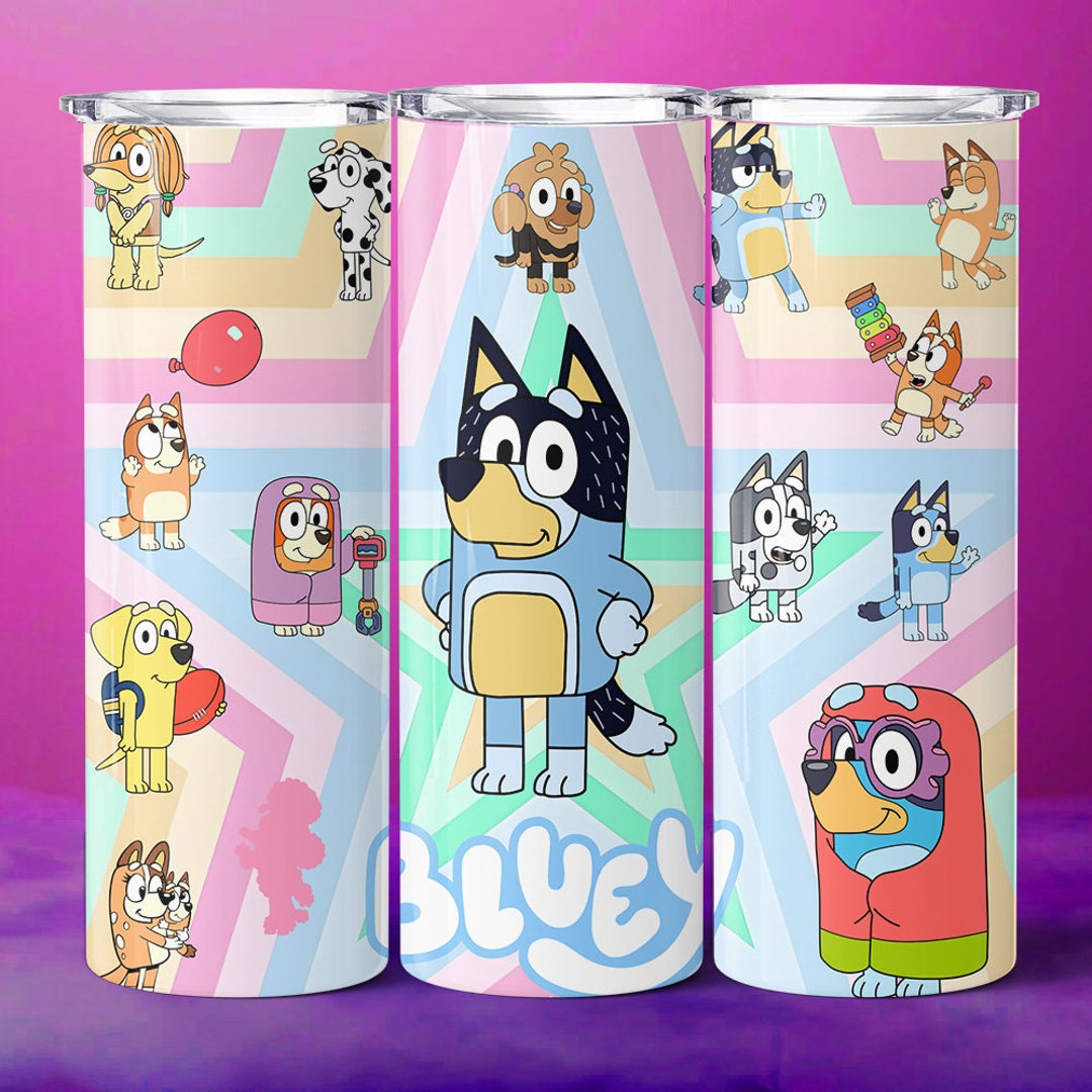 Bluey Tumbler Wrap Png, 20oz Skinny Tumbler Wrap, 20 Oz Tumbler Png ...