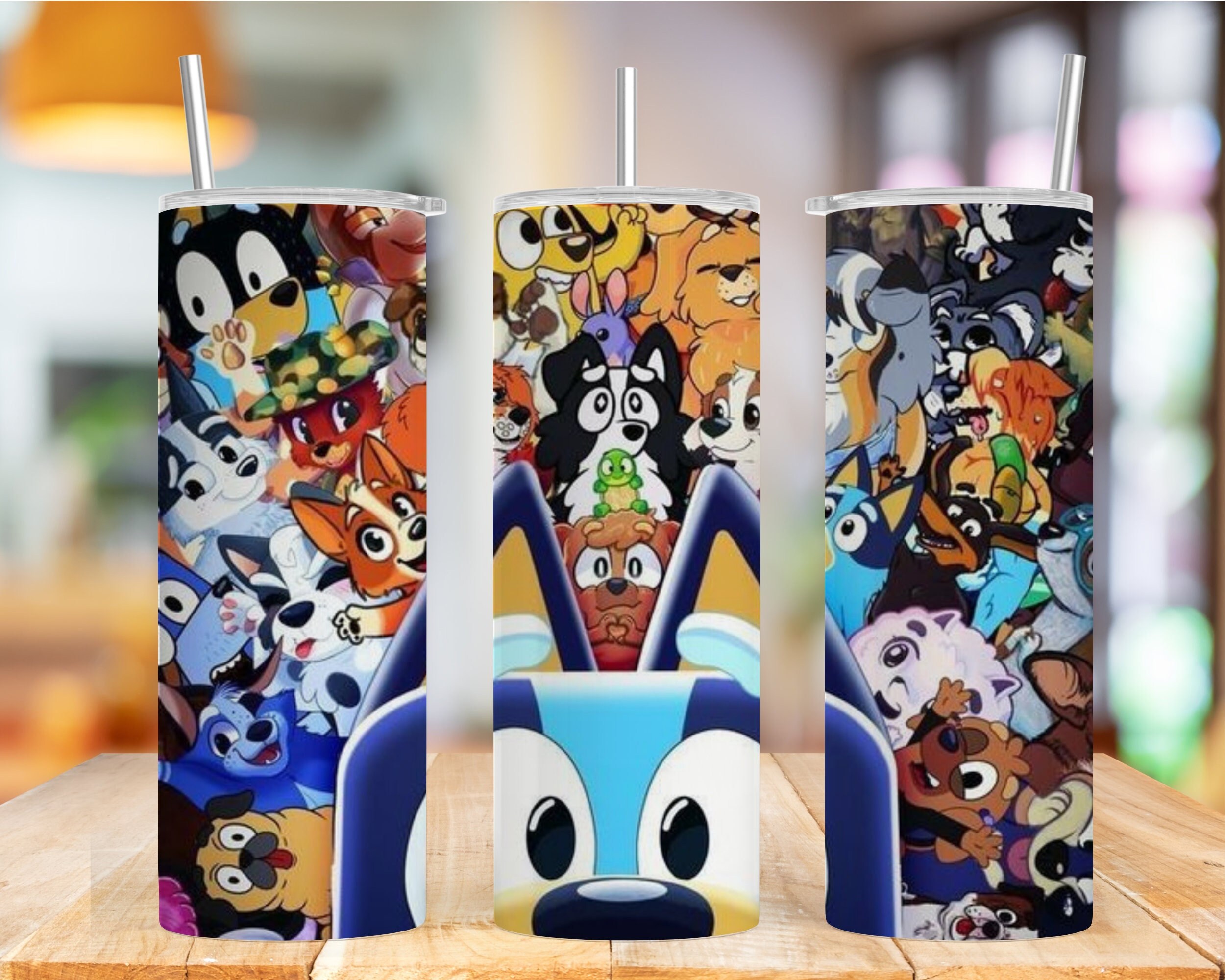 Bluey Tumbler Wrap Png, 20oz Skinny Tumbler Wrap, 20 Oz Tumbler Png ...