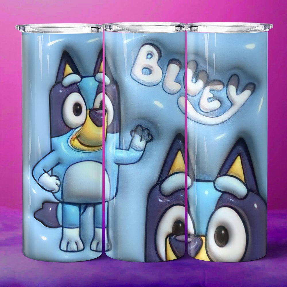 Bluey Tumbler Wrap Png, 20oz Skinny Tumbler Wrap, 20 Oz Tumbler Png ...
